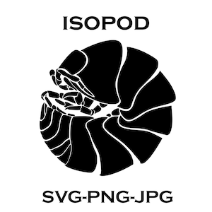 Isopod, Isopod Cricut, Isopod Clipart, Isopod SVG, Png, Jpg, Isopod Png, Silhouette Svg ...