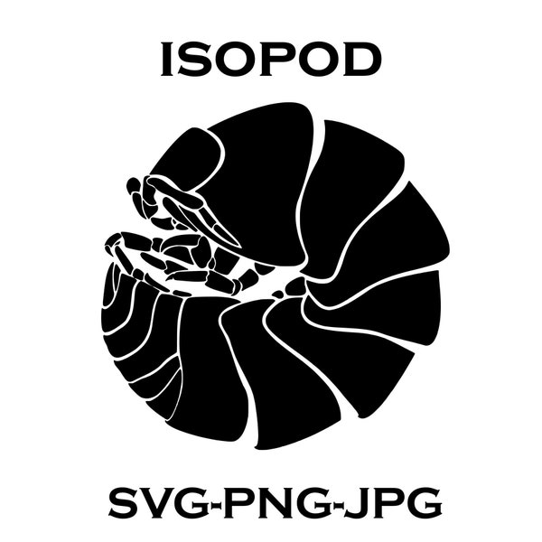 Isopod Svg File - Etsy