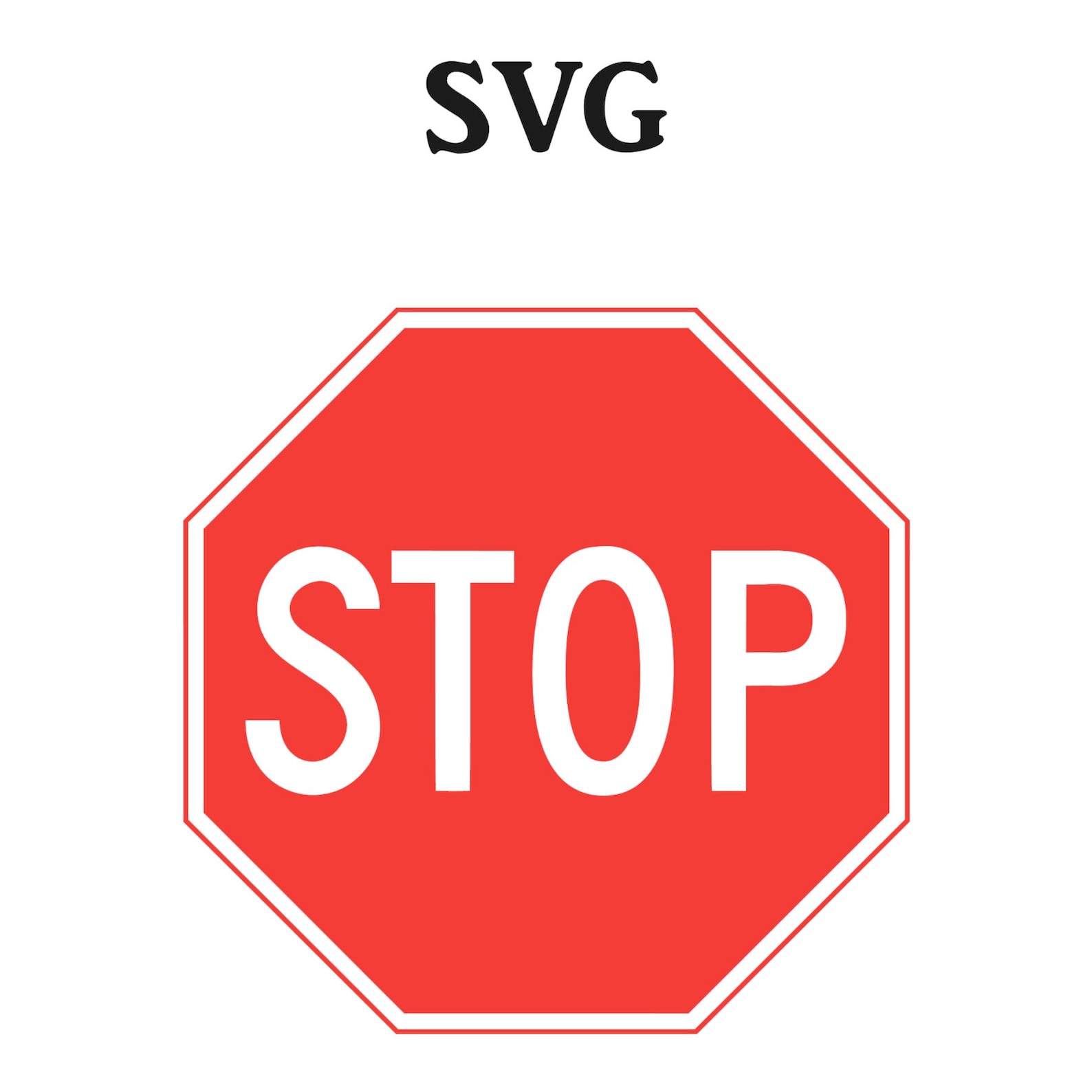 Stop Sign SVG File SVG SVG Files for Cricut Svg Files for - Etsy