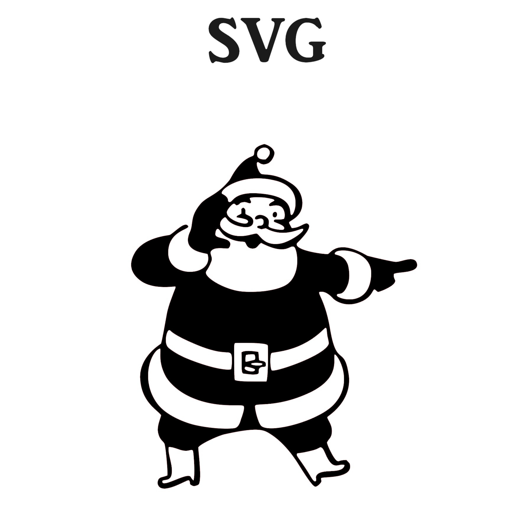 Santa SVG File SVG Files for Cricut Svg Files for - Etsy