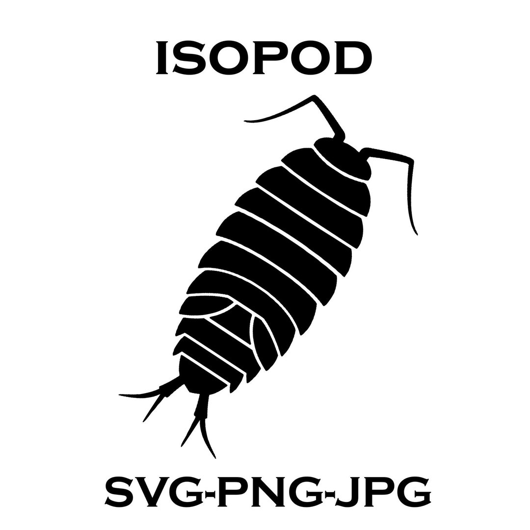 Isopod, Isopod Cricut, Isopod Clipart, Isopod SVG, Png, Jpg, Isopod Png ...