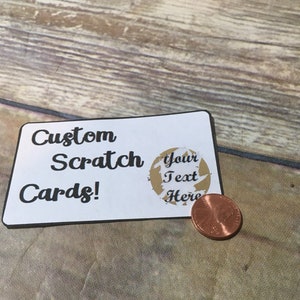 Custom Scratch Cards - Etsy