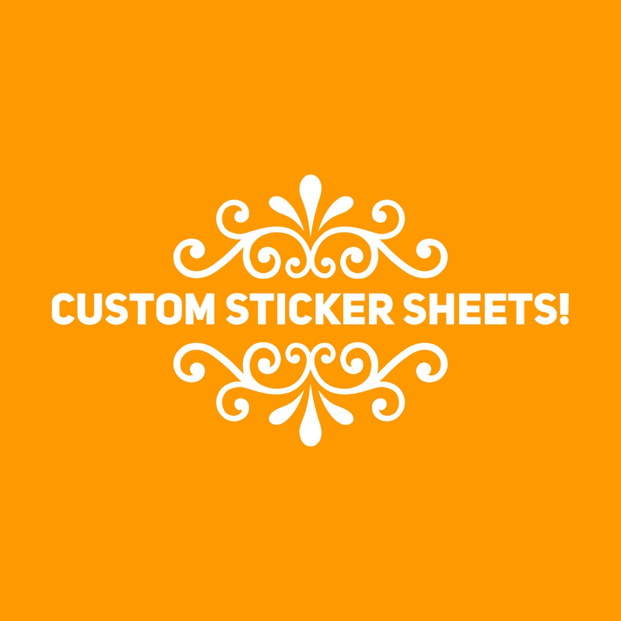 Custom Sticker Sheet Custom Stickers Custom Sticker Labels | Etsy