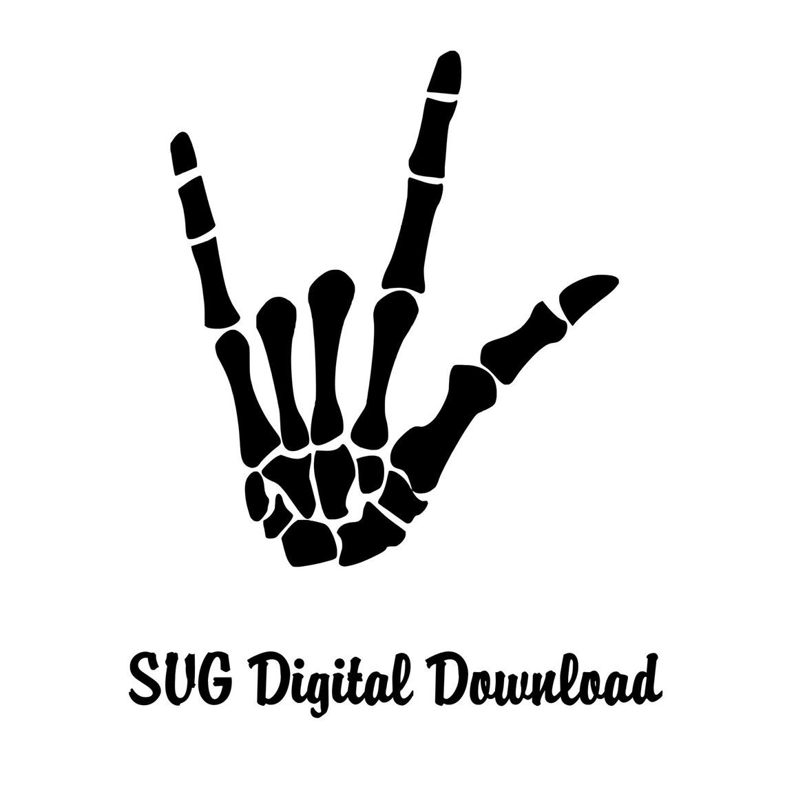 Rock Skeleton Hand SVG Skeleton Svg Halloween Svg Rock Svg - Etsy
