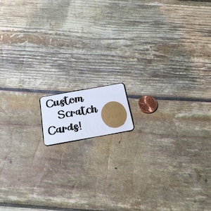 Custom Scratch Cards - Etsy