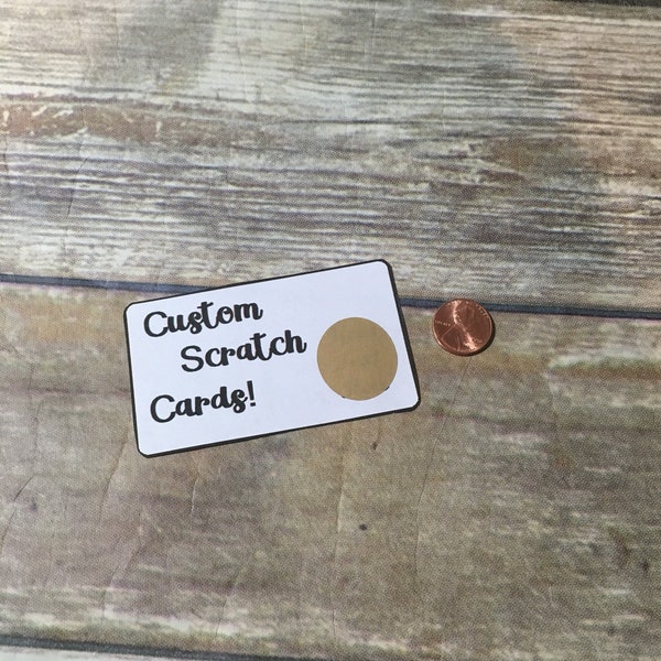 Custom Scratch Cards - Etsy
