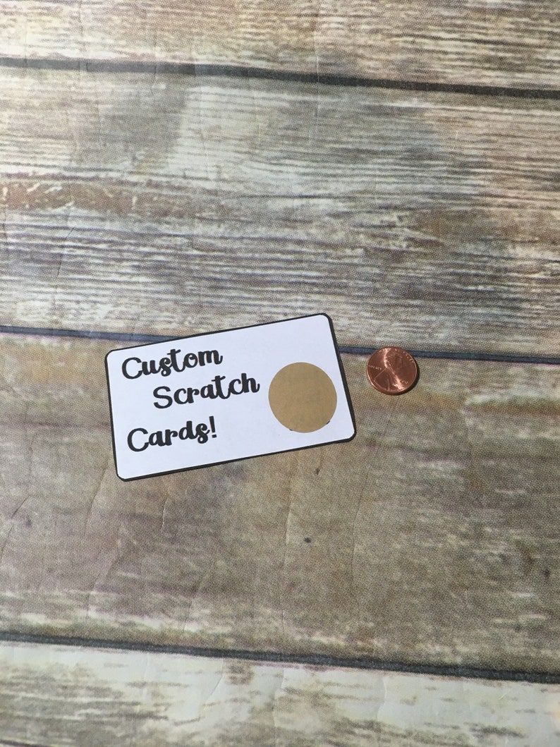 Custom Scratch Cards | Etsy