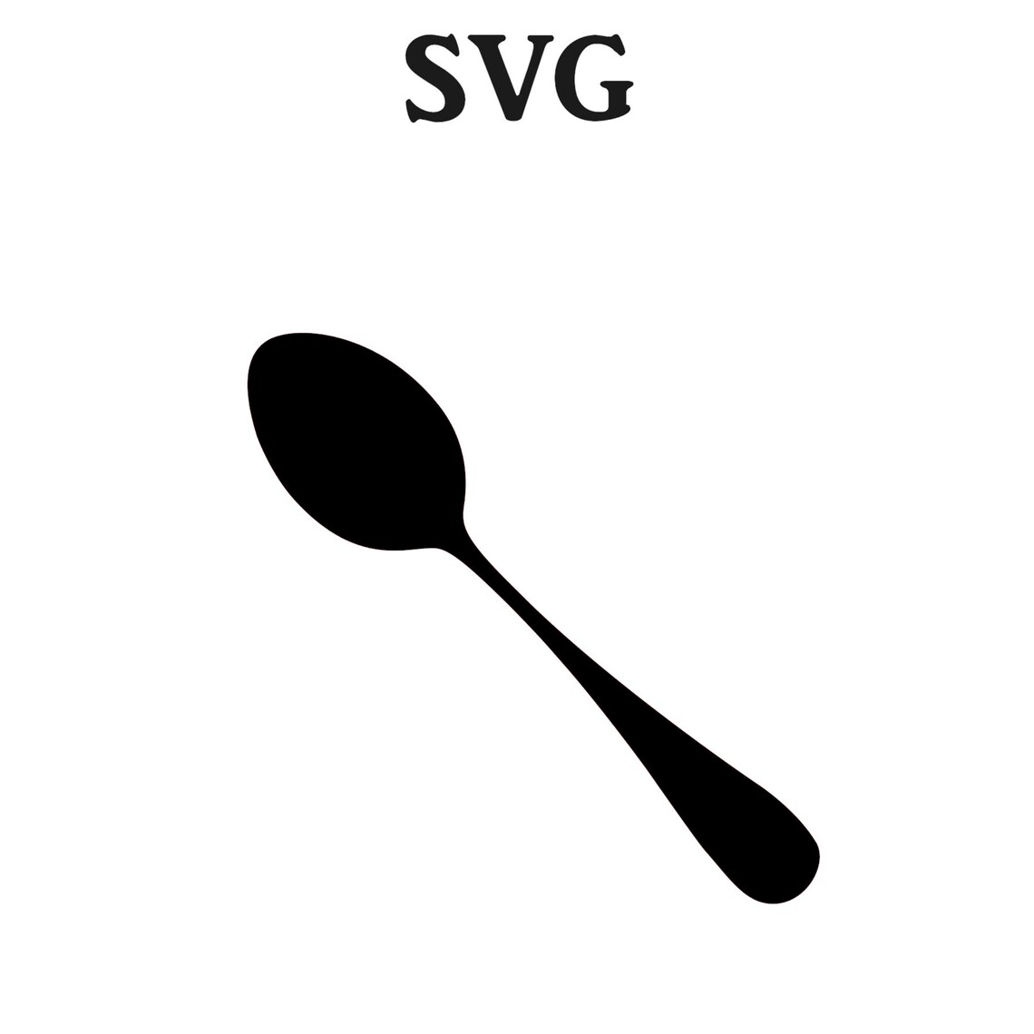 Spoon SVG File SVG SVG Files for Cricut Svg Files for | Etsy