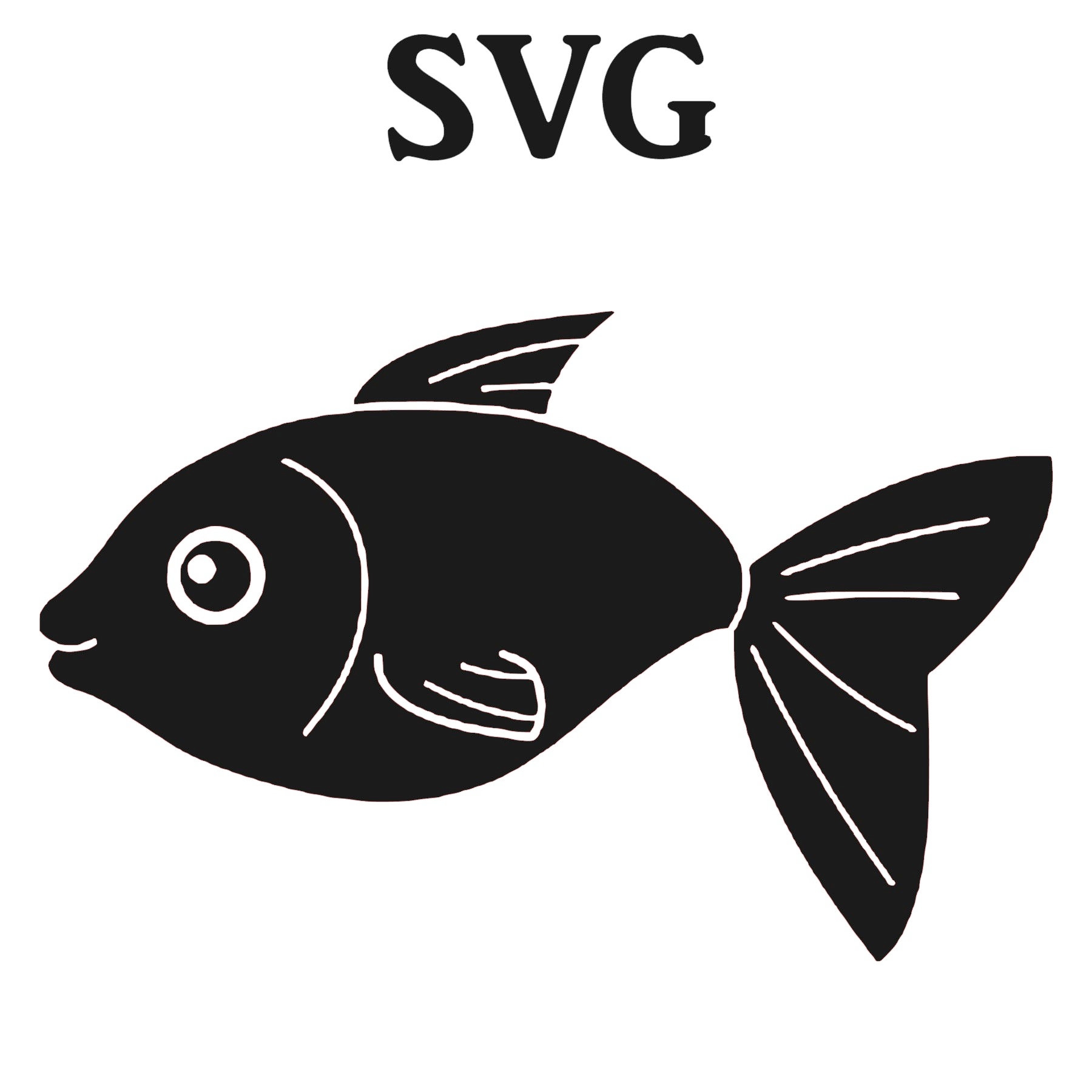 Fish SVG File SVG Files for Cricut Svg Files for Silhouette | Etsy