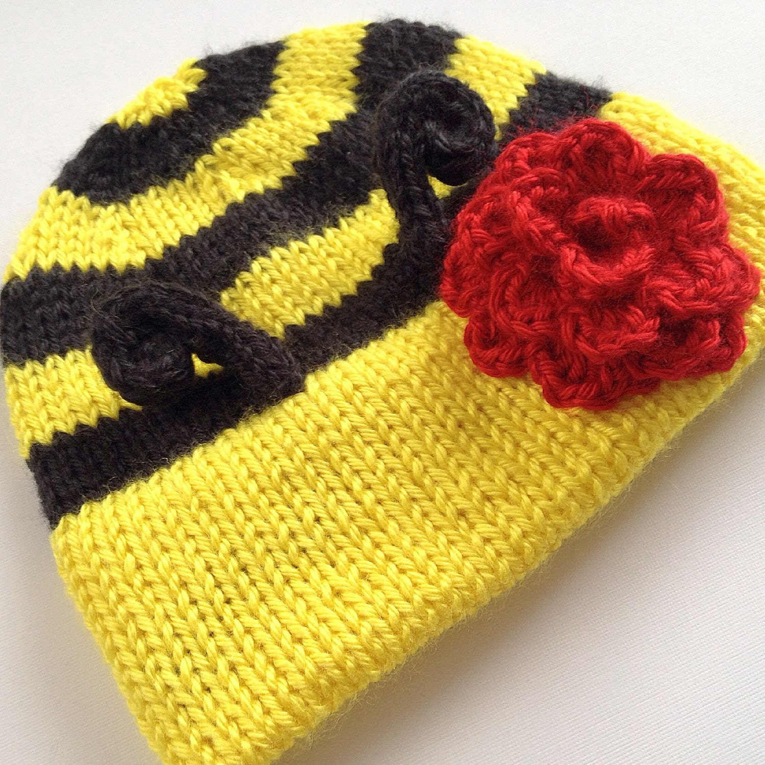 Bumble bee hat-Bee hat Knit bee hat Crochet bee hat Bee hat | Etsy