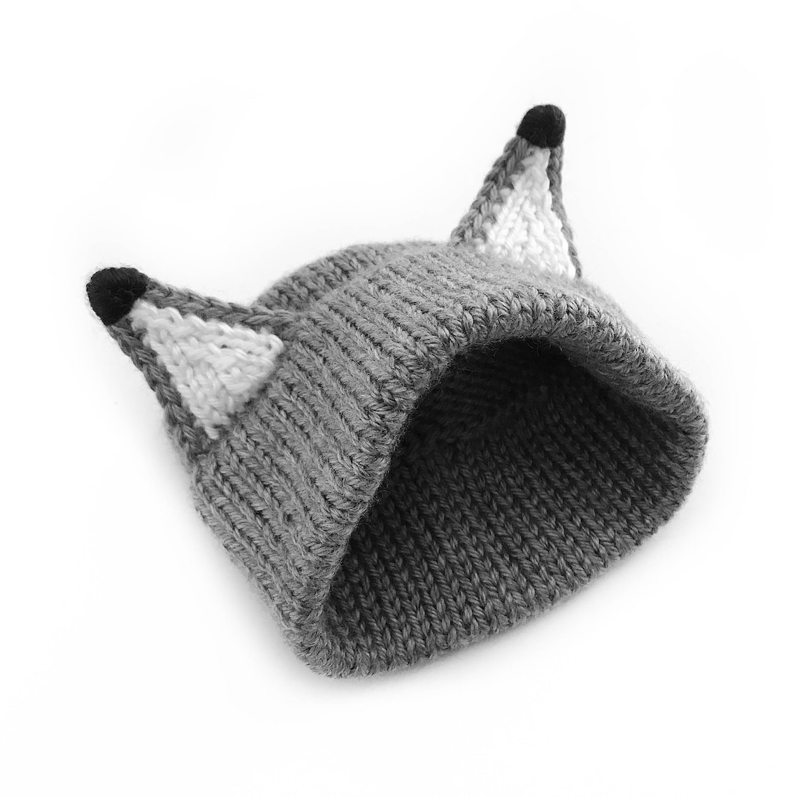 Wolf Hat Husky Hat Knit Wolf Hat Knit Husky Hat Wolf Ears - Etsy