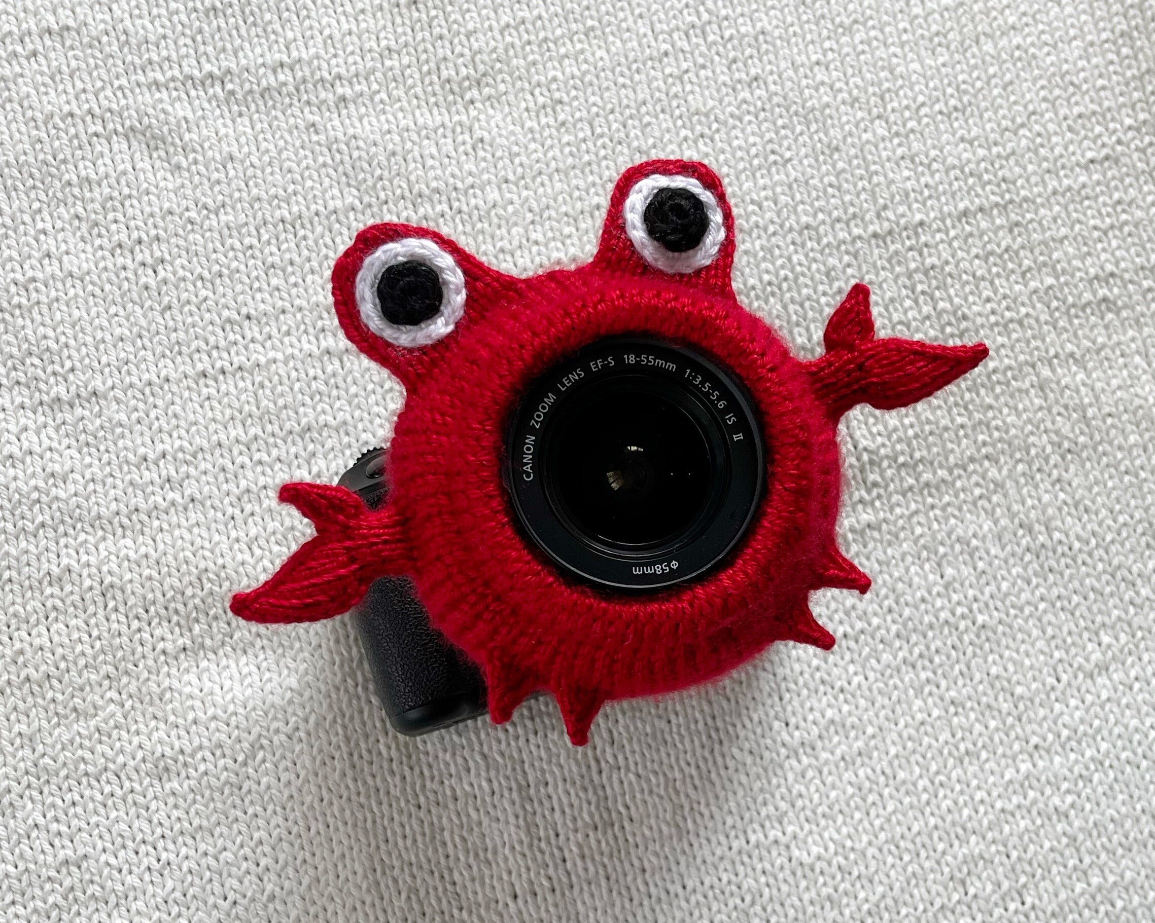 Knit Crab Camera Buddy - Camera Buddies, Shutter Buddy, Shutter Buddies ...