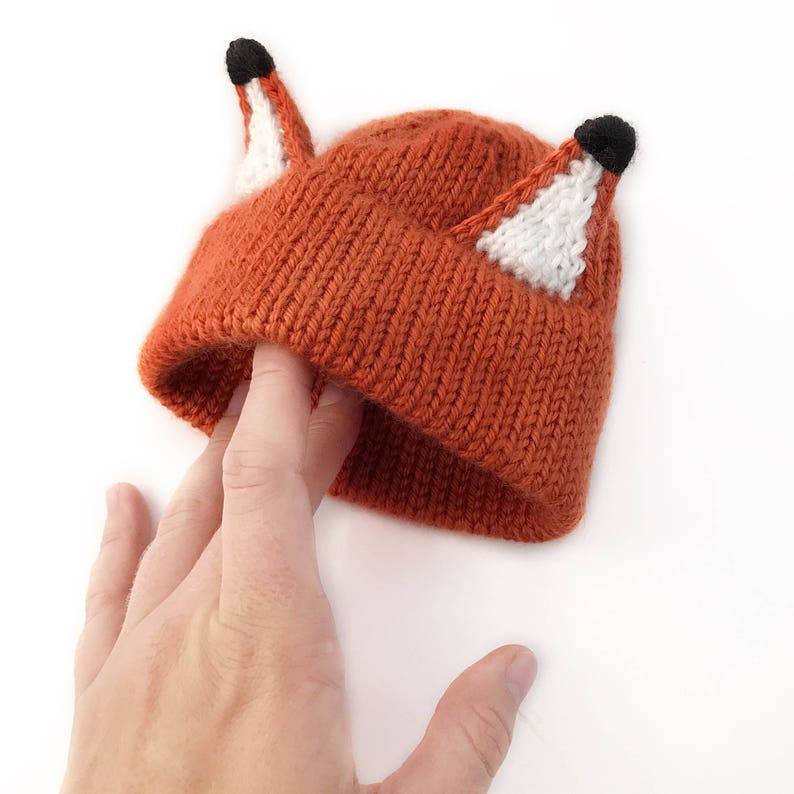 Knit Fox Hat, Crochet Fox Hat, Fox Hat, Fox Costume, Halloween Costume ...