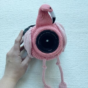 Knit Flamingo Camera Buddy - Camera Buddies, Shutter Buddy, Shutter ...