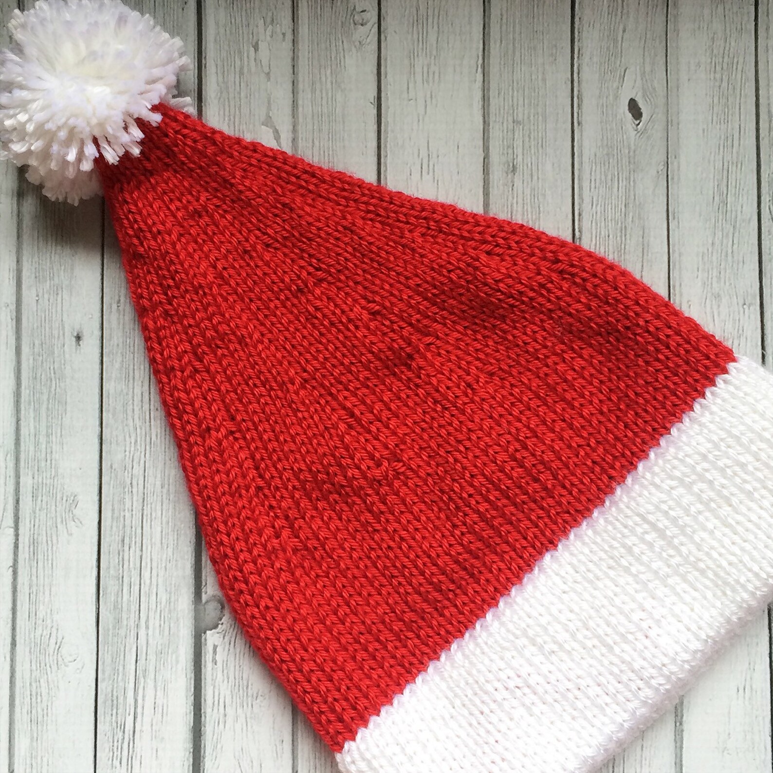 Knit Santa Hat Santa Hat Santa Baby Hat Christmas Hat - Etsy