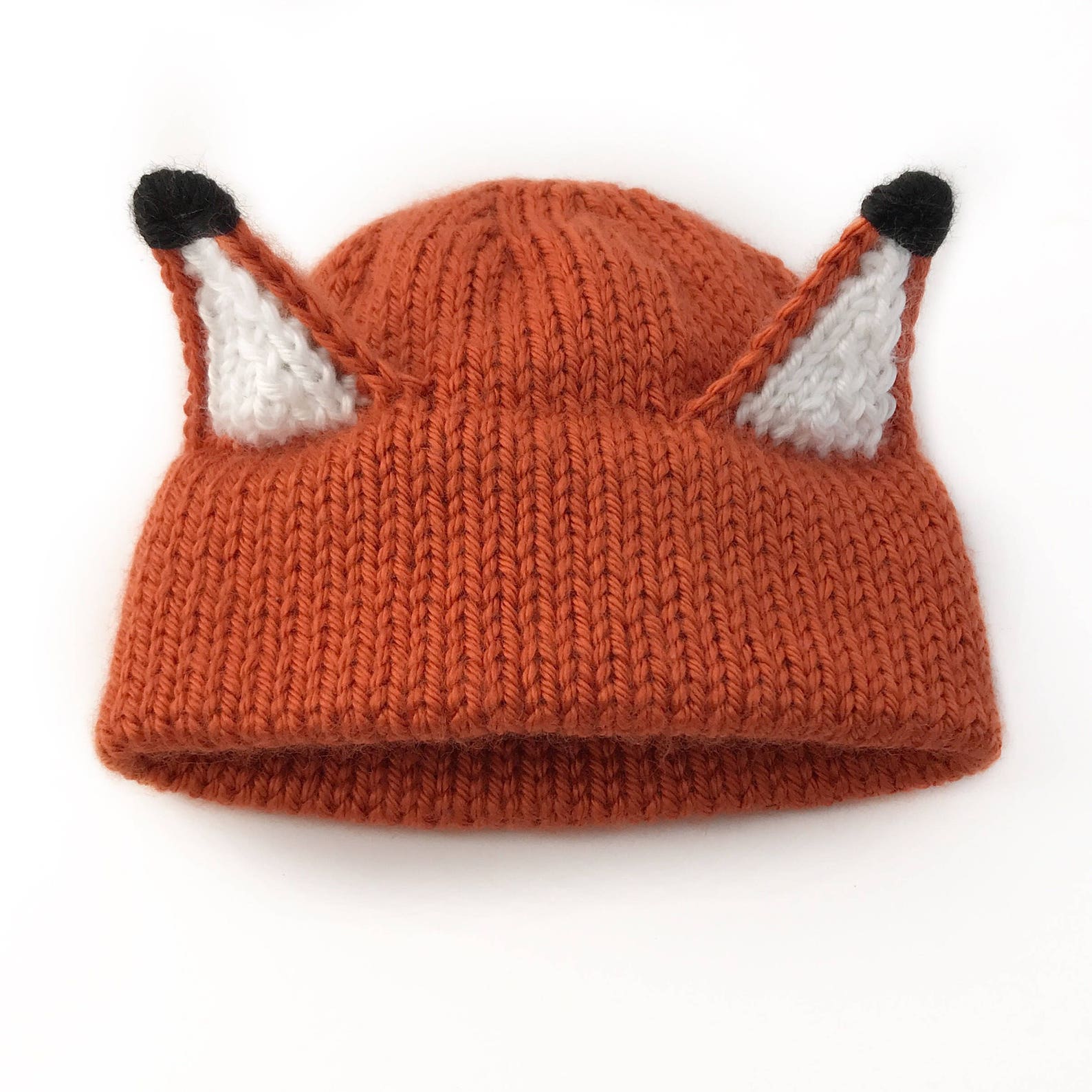 Knit Fox Hat, Crochet Fox Hat, Fox Hat, Fox Costume, Halloween Costume ...