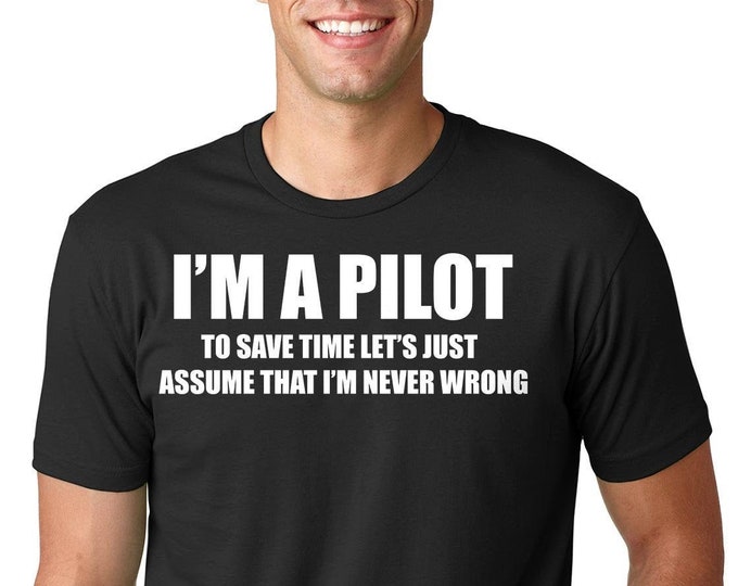 Pilot T-shirt Aviator Shirt Funny Gift for Pilot Cool Aviation T-shirt ...