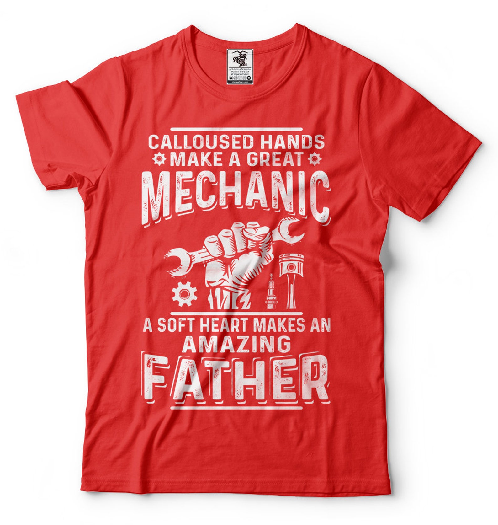 Mechanic Father T-shirt Cool Father's Day Gift Dad Daddy - Etsy