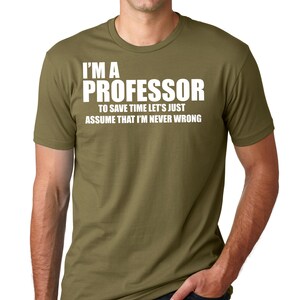 Professor T-shirt Funny Teacher Professor Birthday Gift Cool T Shirt - Etsy