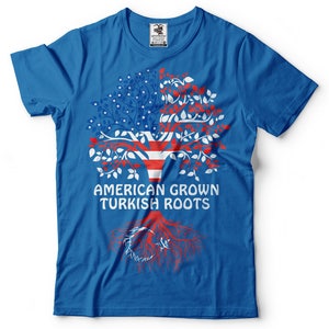 Turkey T-shirt American Grown Turkish Roots T-shirt Turkish Diaspora ...