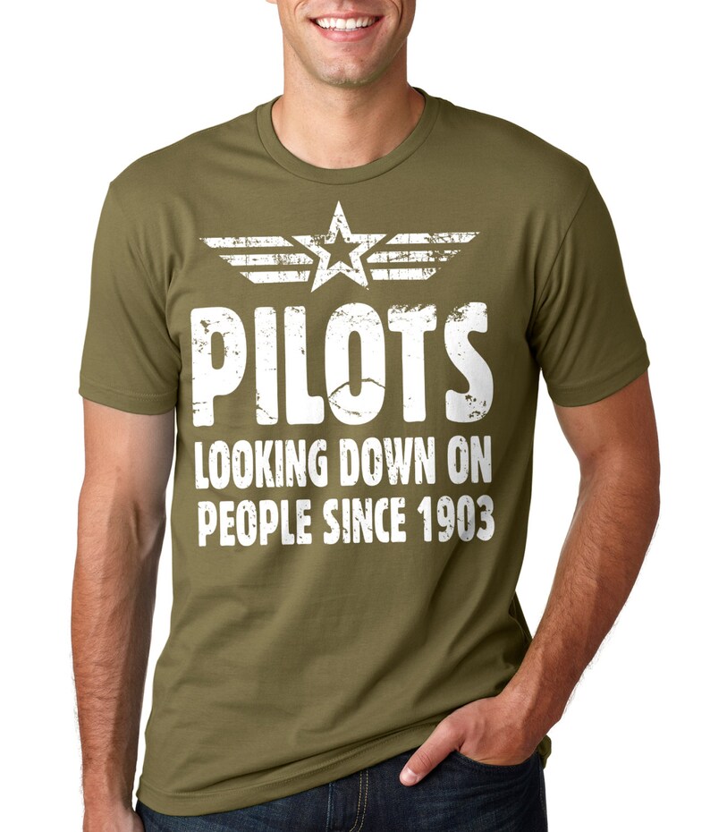 Pilot T-shirt Aviator Shirt Funny Gift for Pilot Cool Aviation - Etsy