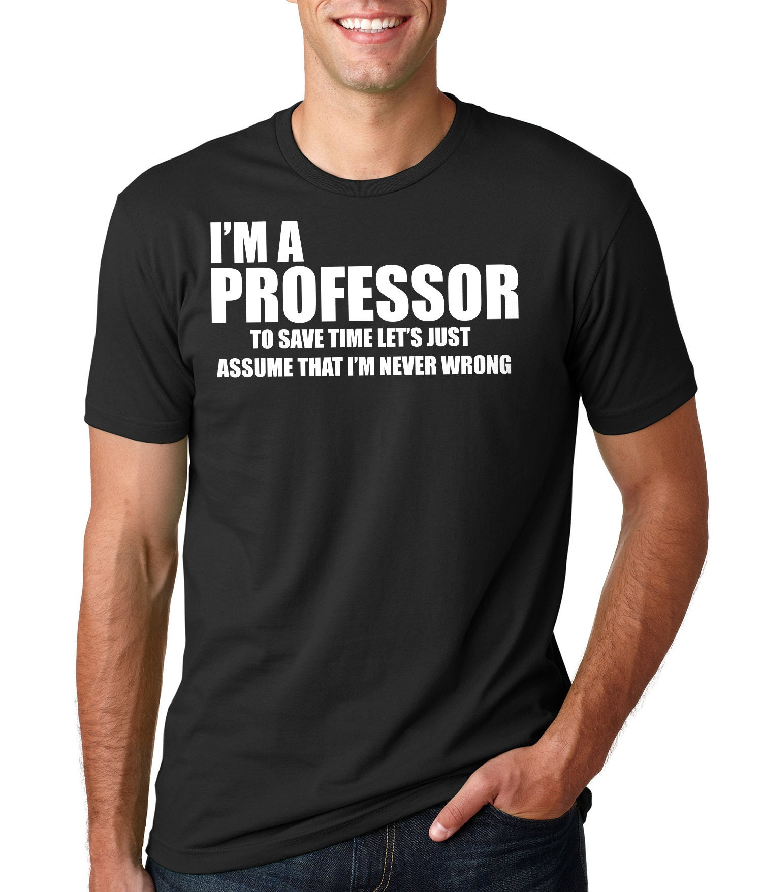 Professor T-Shirt Funny Teacher Professor Birthday Gift Cool T | Etsy