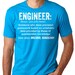 Engineer T-shirt Gift for Engineer Definition Tee Shirt Funny ...