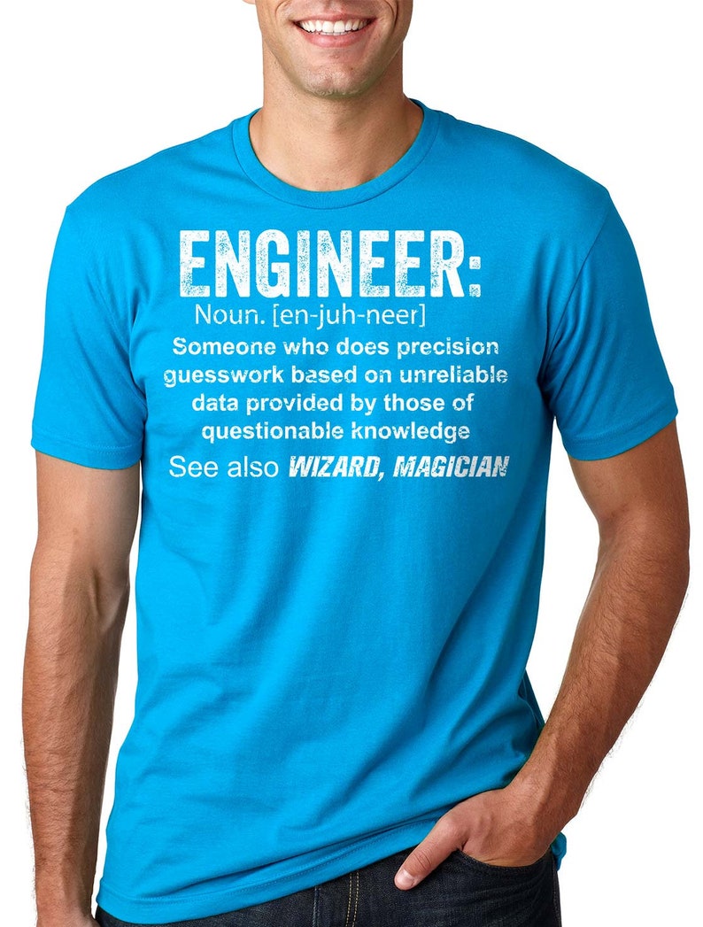 Engineer T-shirt Gift for Engineer Definition Tee Shirt Funny - Etsy