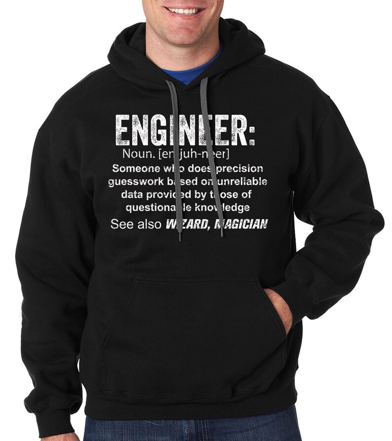 Engineer Hoodie Funny Engineering Hooded Sweatshirt Gift for - Etsy