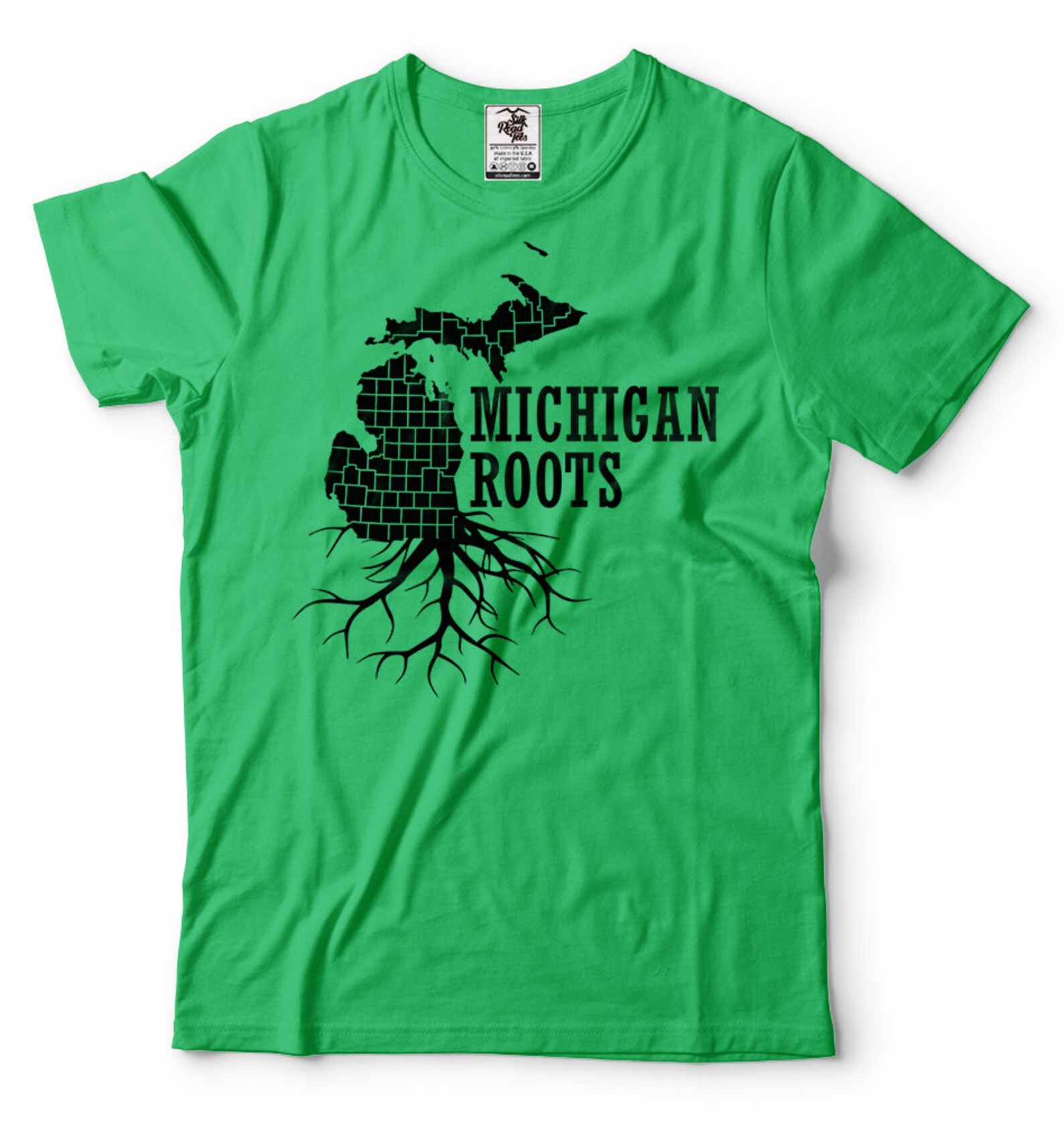 Michigan Roots T-Shirt Michigan State Patriotic Birthday Gift | Etsy