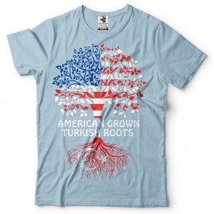 Turkey T-shirt American Grown Turkish Roots T-shirt Turkish Diaspora ...