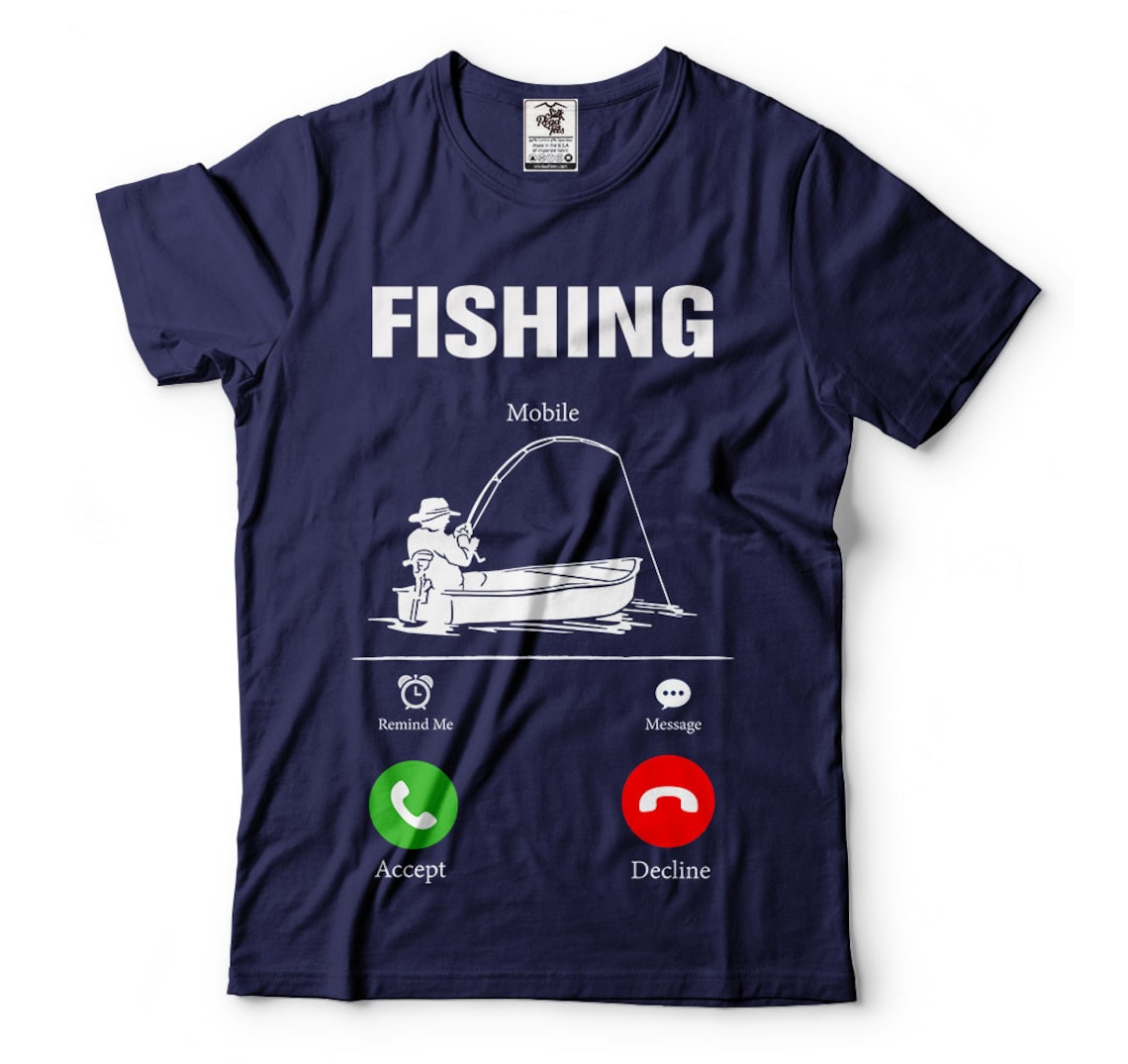 Fishing T-Shirt Funny Fishing Is Calling Fishing Apparel | Etsy