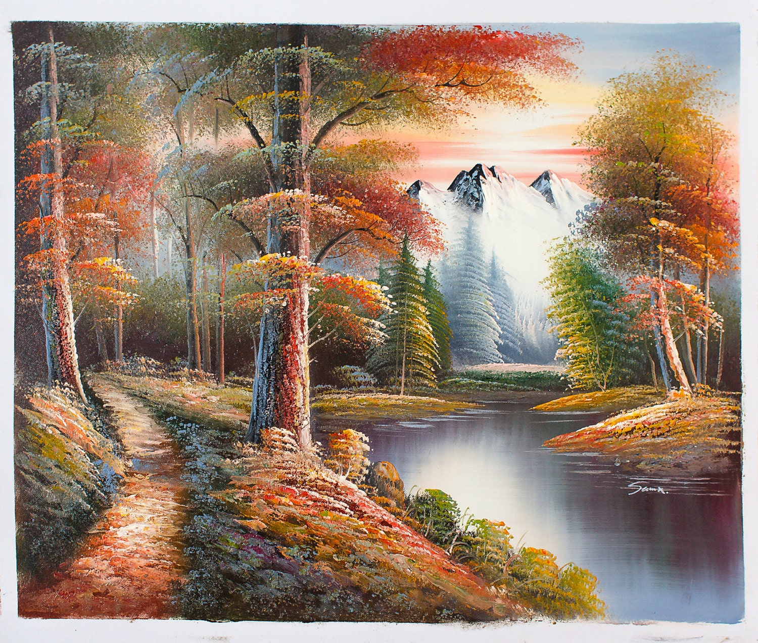 Mountain Path -- Original Oil Painting on Canvas -- 20 X 24 - Etsy