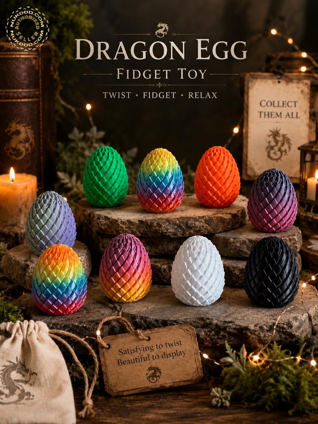 Dragon Egg Fidget Toy, Articulated Sensory Stress Relief Desk Toy - Etsy