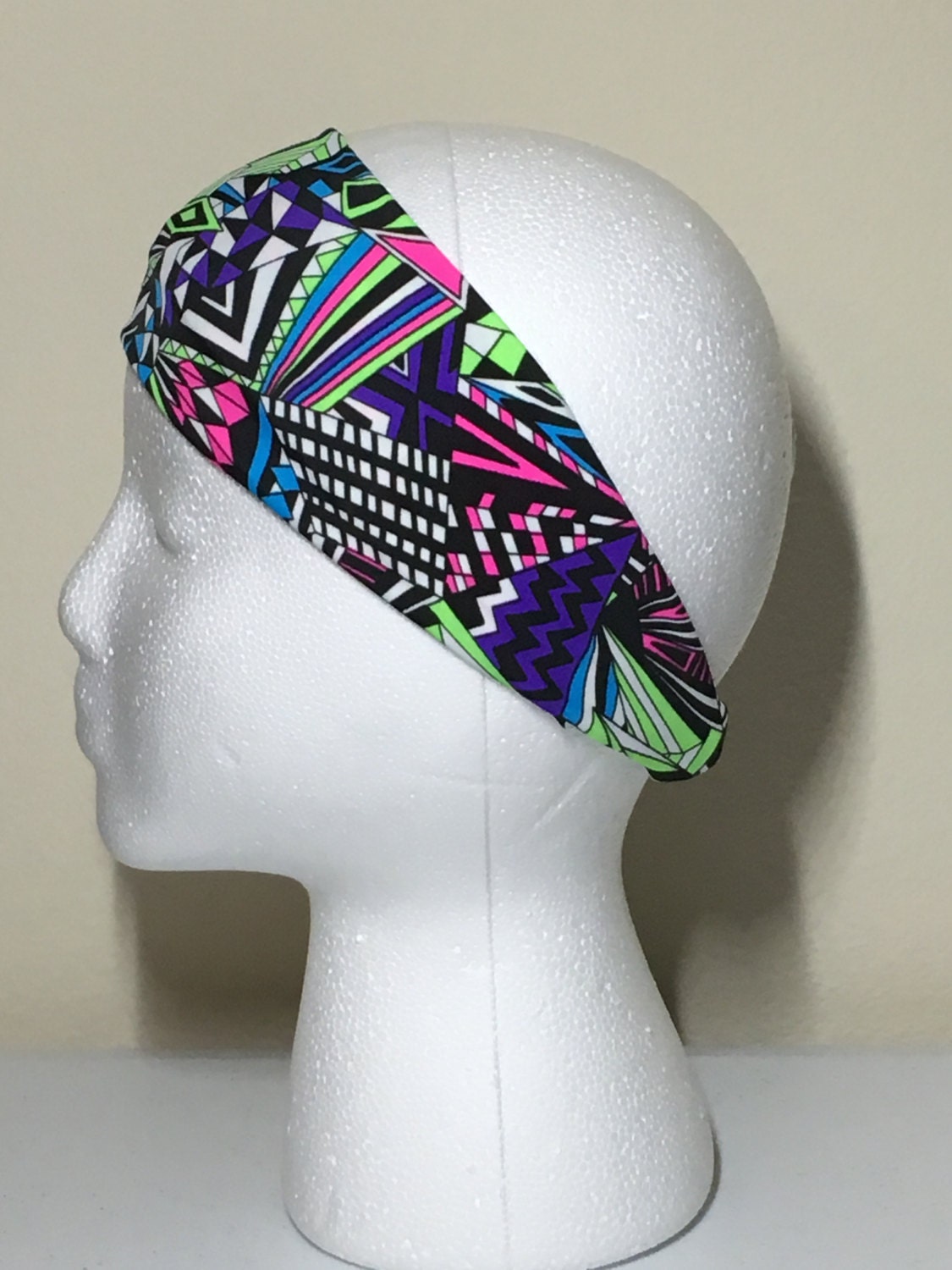 Geometric Cheerleading Headband Shapes Patterns Spandex - Etsy