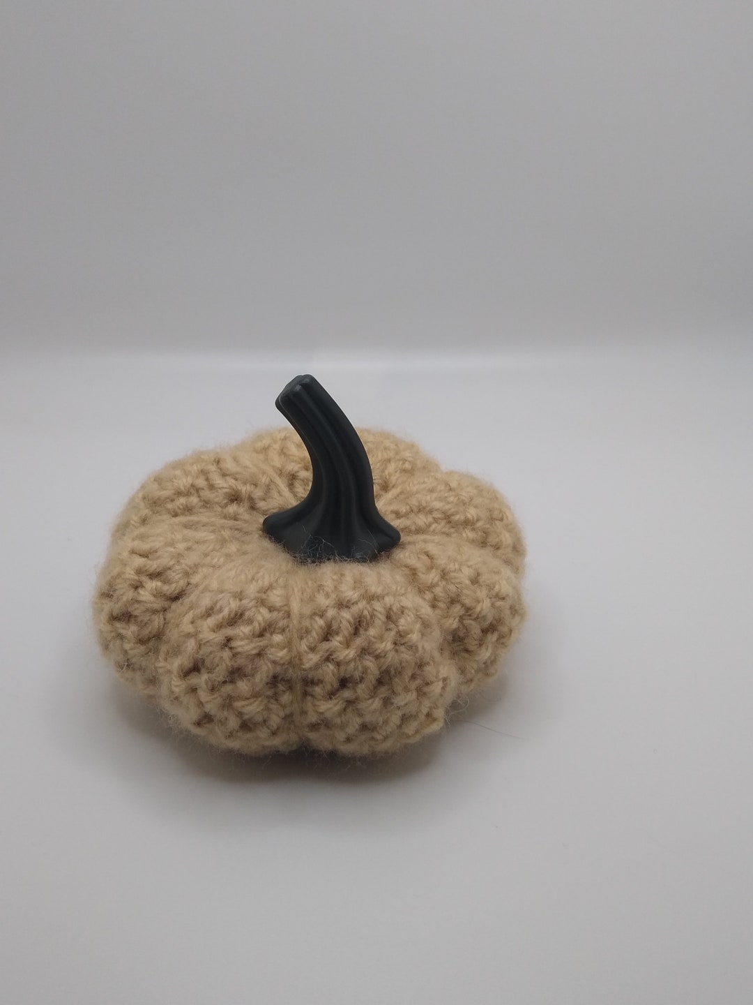 Buff/tan 3.5 Inch Wide Amigurumi Pumpkin - Etsy