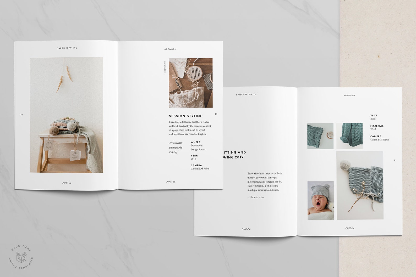 Portfolio Catalog + Resume for Crafters / Artists / Handmade Goods ...