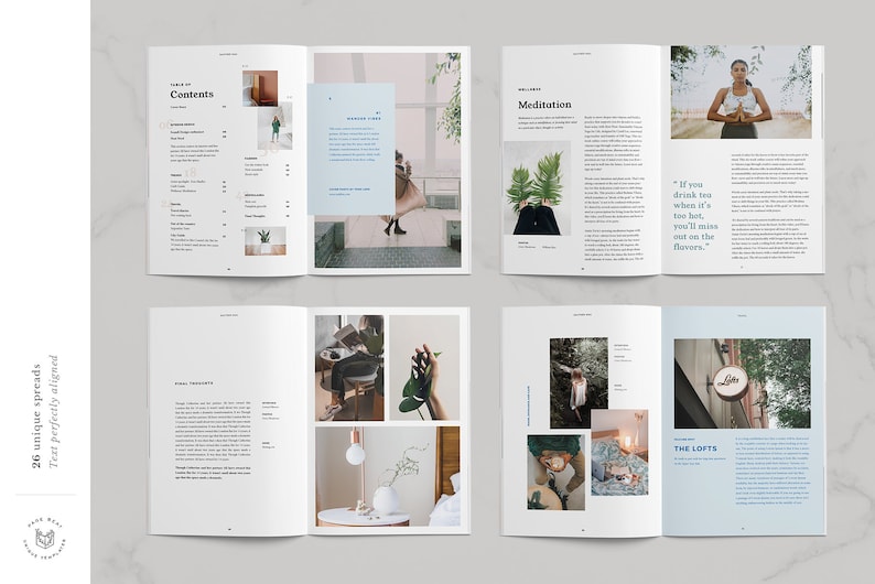 A4 and US Letter Lifestyle, Fashion and Travel Magazine / Catalog ...