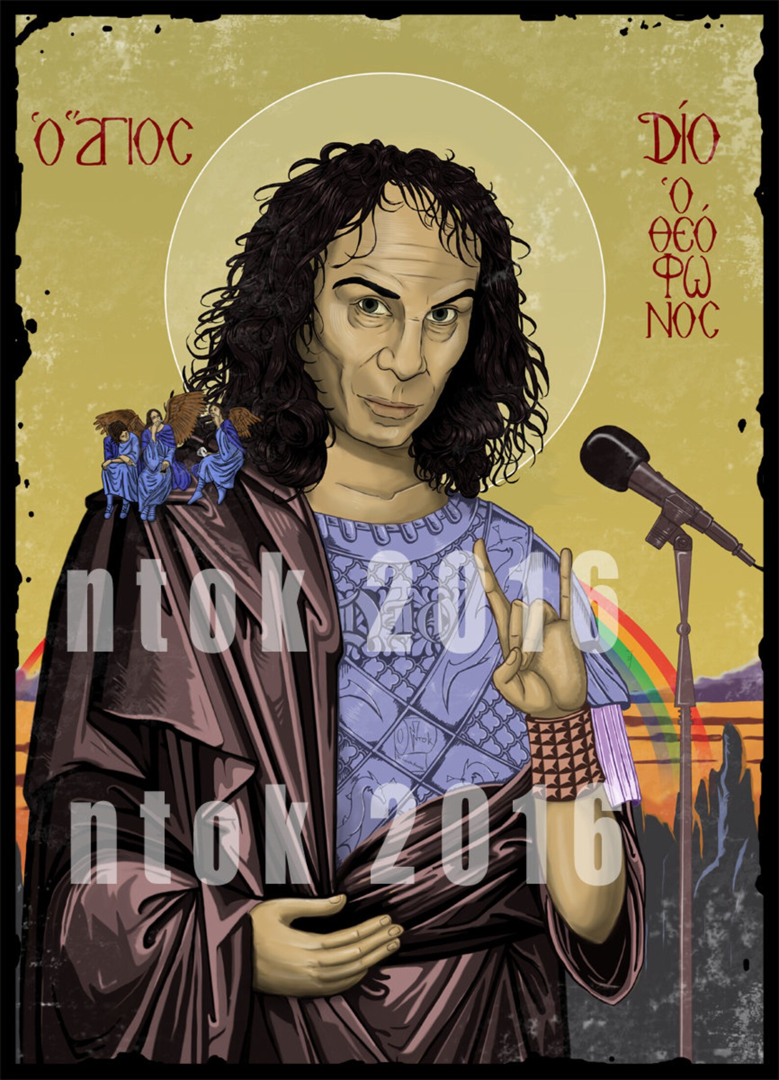 Dio poster Ronnie James Dio heavy metal poster rock poster | Etsy