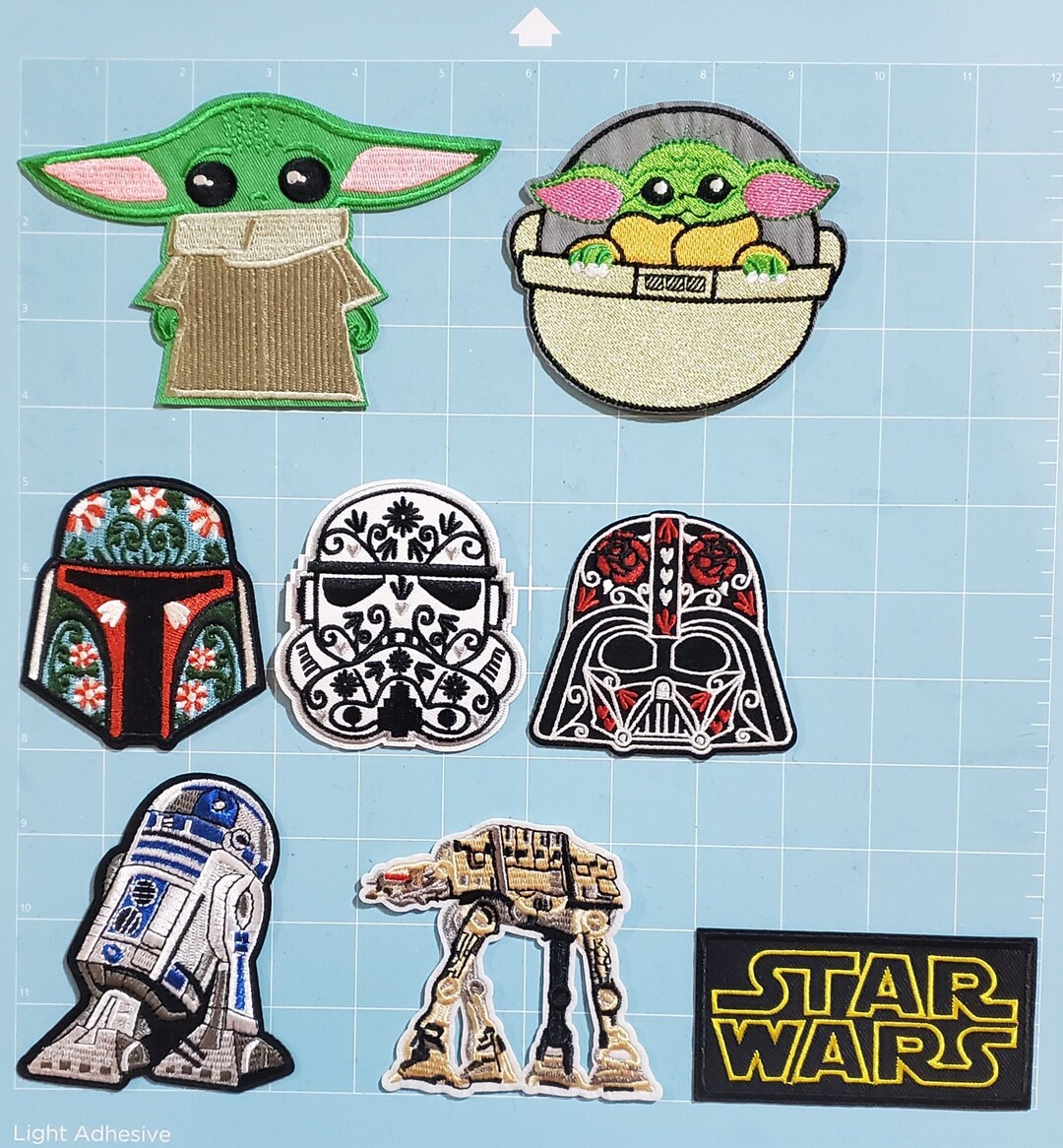 2 Patches, Star Wars, the Child, Baby Yoda, R2D2, Embroidered Iron-on ...