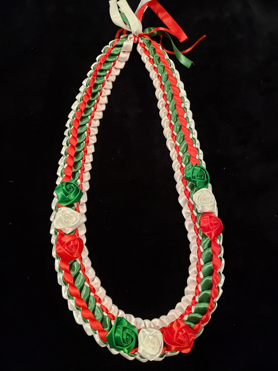 Class of 2024, Graduation Lei, Senior Leis, Satin Ribbon, Custom Lei ...