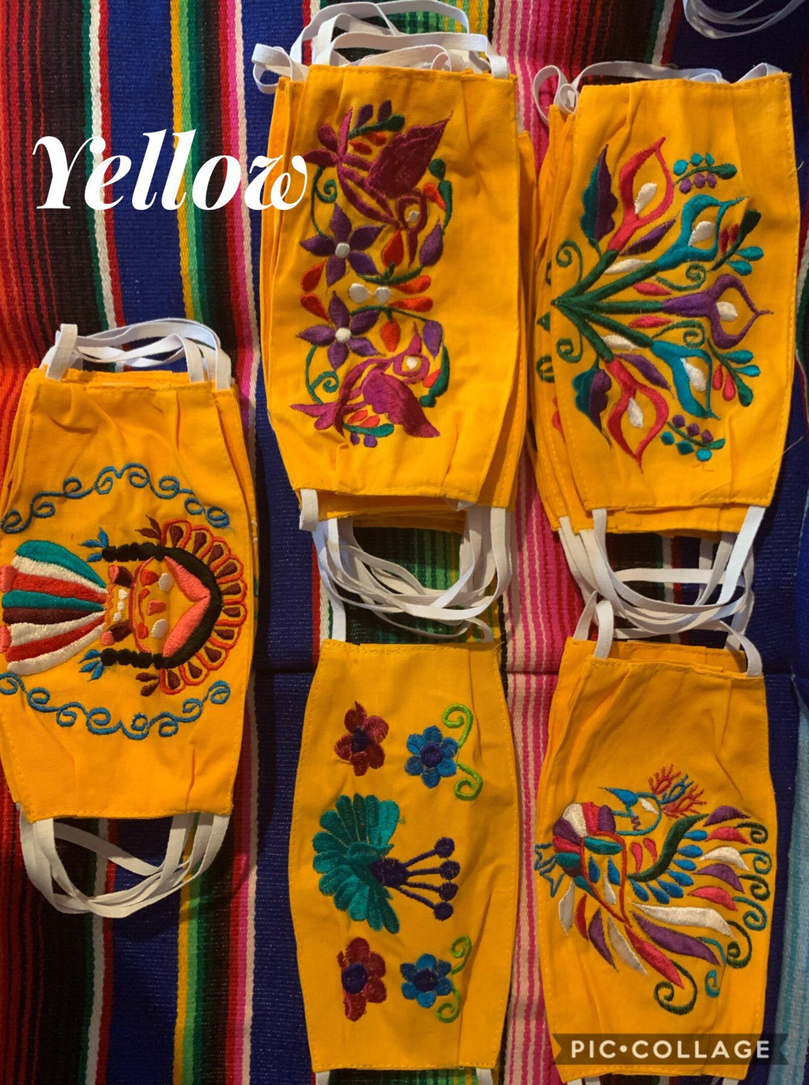 Embroidered Face Mask, Mexican Face Mask, Mexican Artesanal Face Mask ...