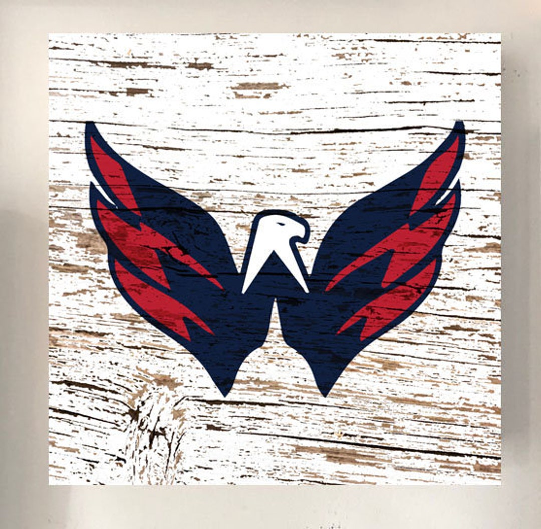 Rustic Hockey Club Wooden Sign Washington Team Decor Laser Print on ...