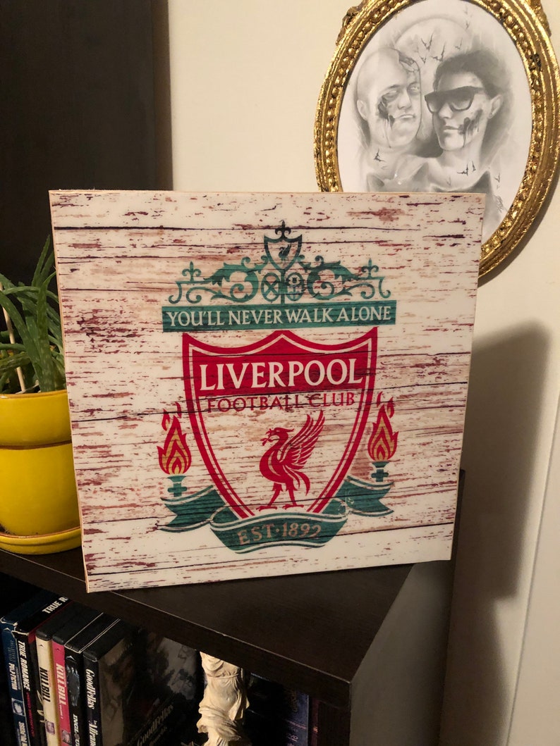 Liverpool F.C. Wooden Sign 10 X 10 Wall Art Handmade - Etsy