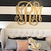 Gold Monogram - Wall Hanging - Wall Letters - Custom Painted Monogram ...