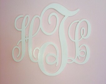 28 Wood Monogram Letters Nursery Decor Wooden | Etsy