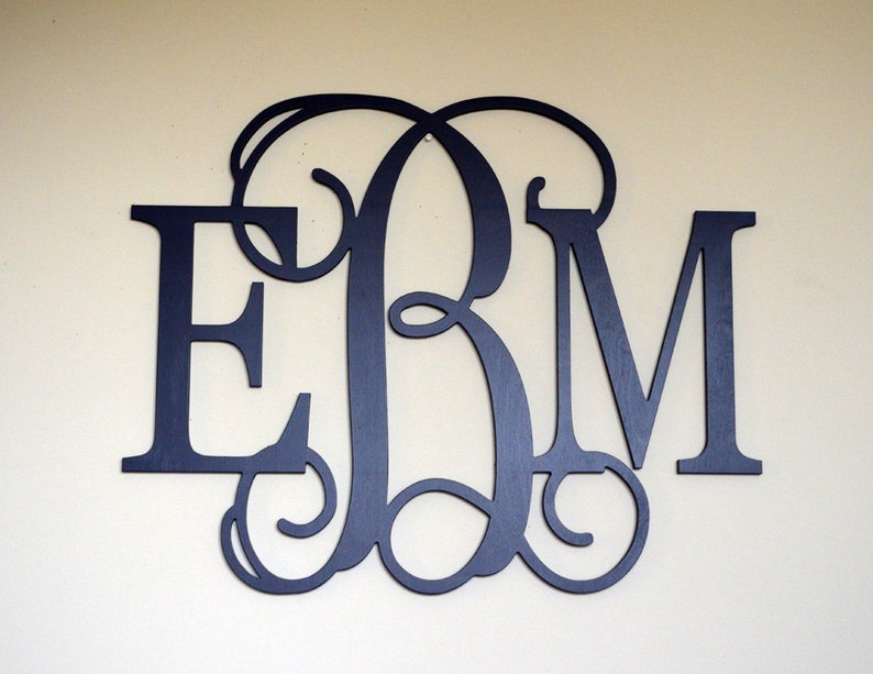 Wooden Monogram Wall Hanging Nursery Decor Bedroom Decor - Etsy