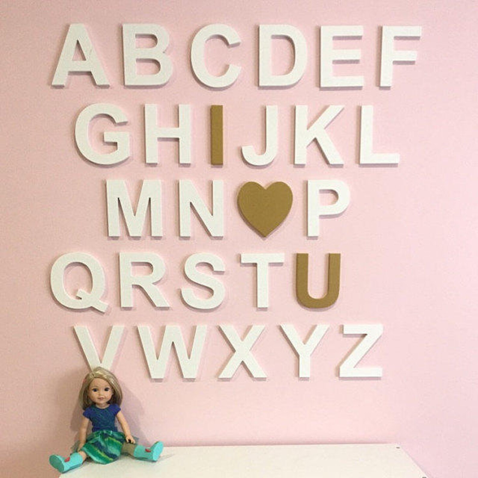Nursery Letters for Wall Wooden Alphabet Set Alphabet Wall | Etsy