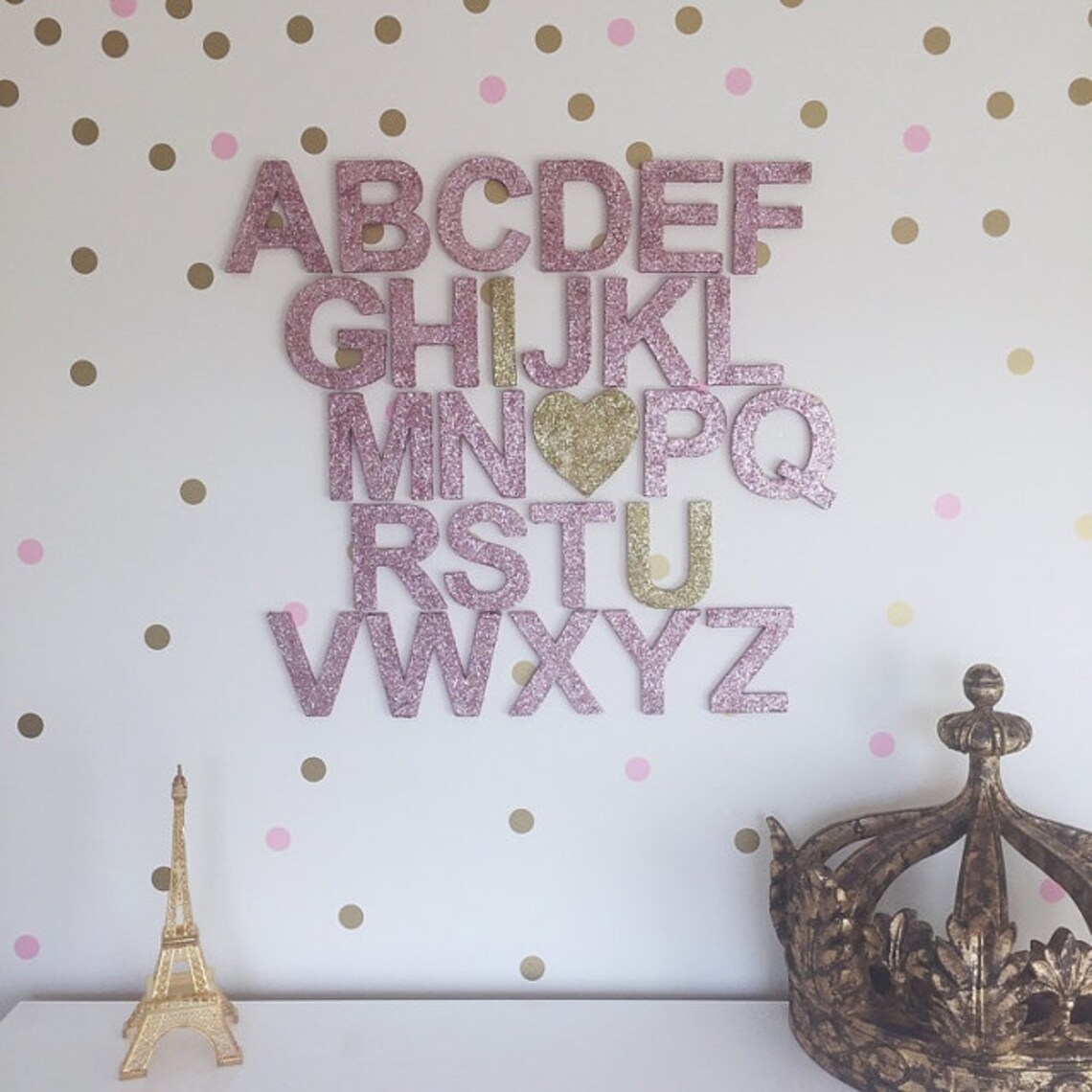 Wooden Alphabet Set Nursery Wall Letters Alphabet Wall Art - Etsy