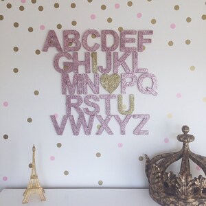 Wooden Alphabet Set Nursery Wall Letters Alphabet Wall Art | Etsy